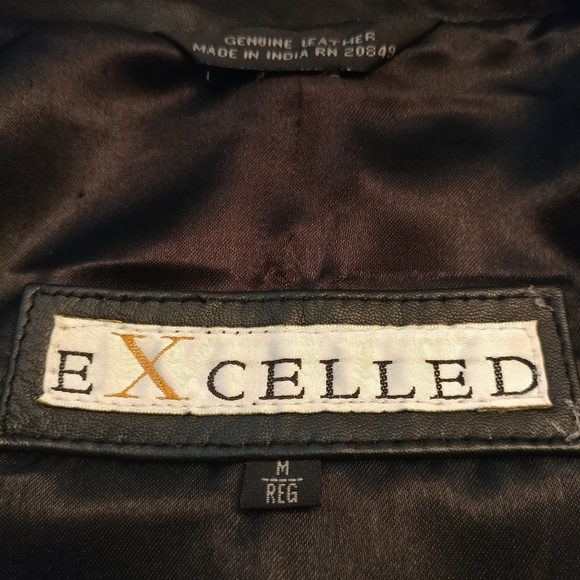 Excelled | Jackets & Coats | Excelled Black Leather Jacket With ...